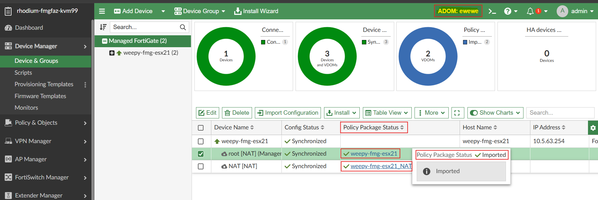 Technical Tip: Gathering Policy Package Status for a Specific Device or ...